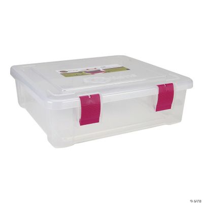 Creative Option File Tub Clear w/magenta