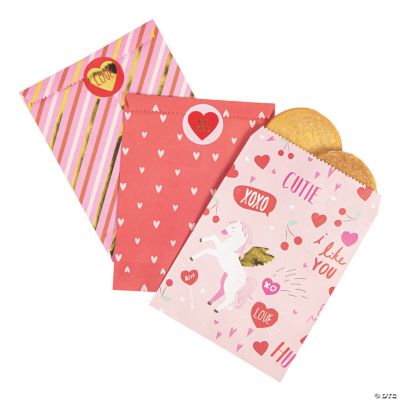 Valentine Unicorn Treat Bag - 12 Pc. | Oriental Trading