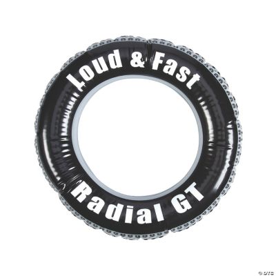 15" Cars & Trucks Party Inflatable Vinyl Tires - 12 Pc. | Oriental Trading