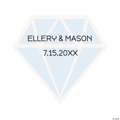 Bulk 144 Pc. Personalized Diamond-Shaped Stickers | Oriental Trading