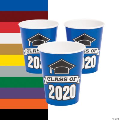 Class of 2020 Solid Color Paper Cups - Discontinued
