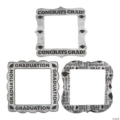 21" x 21 1/2" Graduation Cardboard Photo Booth Frames - 3 Pc ...