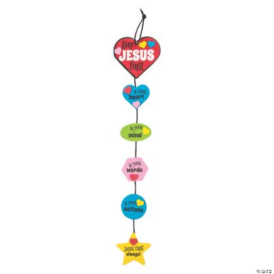 Keep Jesus First in Your Heart Craft Kit - Makes 12 | Oriental Trading