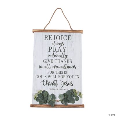 Positively Simple Rejoice Always Sign | Oriental Trading