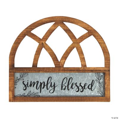 Simply Blessed Wall Sign | Oriental Trading
