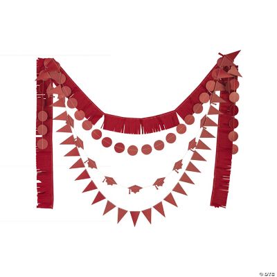 Graduation Multi-Strand Tissue Paper Garlands - 4 Pc. | Oriental Trading