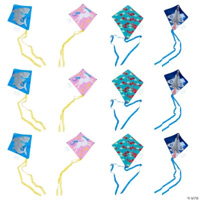 Cute Kites with Tail - 12 Pc. | Oriental Trading
