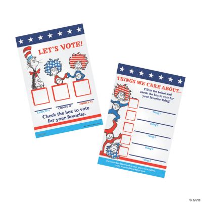 Dr. Seuss™ The Cat In The Hat™ For President Ballot Cards - Discontinued
