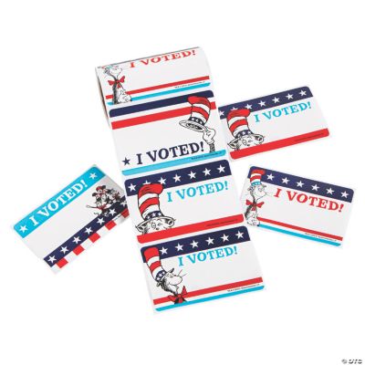 Dr. Seuss™ Election I Voted Name Tags - Discontinued