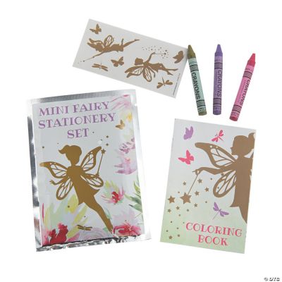 4" x 5 1/2" Mini Fairy Stationery Activity Sets - 12 Pc.