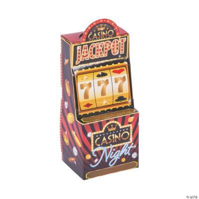 2 1/2" x 5 1/2" Casino Night Slot Machine Favor Boxes – 12 Pc.