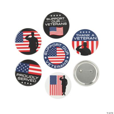 Veteran Buttons - 24 Pc. | Oriental Trading