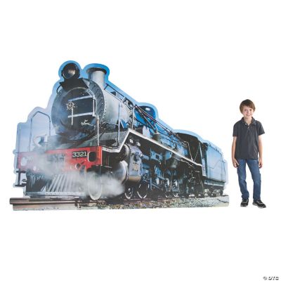 6 Ft. Railroad Train Cardboard Cutout Stand-Up - 3 Pc. - Discontinued