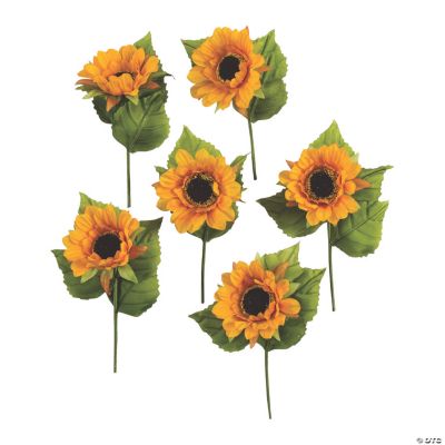 Sunflower Stems - 6 Pc. | Oriental Trading