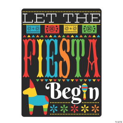 23" Fiesta Sign Cardboard Cutout Stand-Up - Discontinued