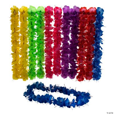 Colorful Tinsel Leis – 12 Pc. | Oriental Trading