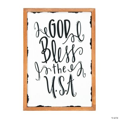 Positively Simple God Bless the USA Sign | Oriental Trading