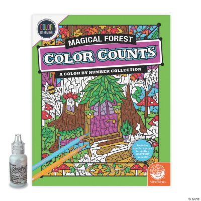 Color by Number Color Counts: Magical Forest with Glitter - Discontinued