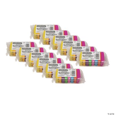 Creativity Street® Modeling Clay, 8 Neon Colors Per Pack, 12 Packs