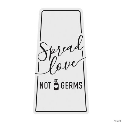 SPREAD LOVE NOT GERMS SANTIZER LABELS | Oriental Trading