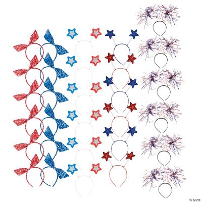 5" x 5" Bulk 48 Pc. Patriotic Plastic Head Bopper Assortment | Oriental ...