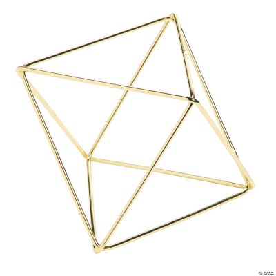 Gold Geometric Triangular Centerpiece Decorations - 3 Pc. | Oriental ...