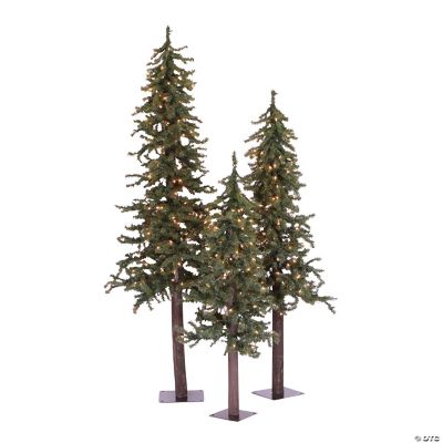 Vickerman 4', 5', and 6' Natural Look Alpine Tree Set | Oriental Trading