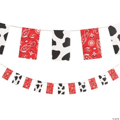 Cow Print Pennant Banner | Oriental Trading