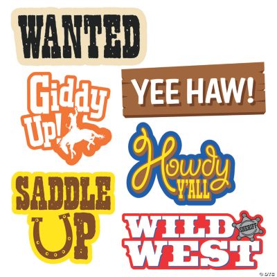 Western Word Cutouts | Oriental Trading