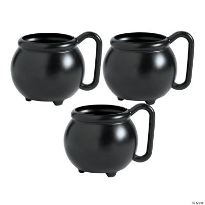 3 3/4" 12 oz. Cauldron BPA-Free Reusable Plastic Mugs - 12 Ct ...