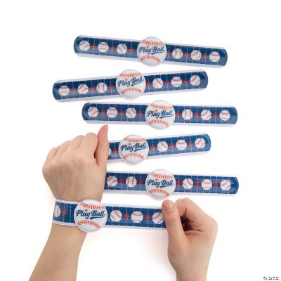 Baseball Slap Bracelets with Charm - 12 Pc. | Oriental Trading