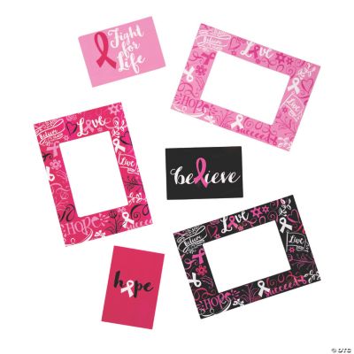 Pink Ribbon Picture Frame Magnets - 12 Pc. - Discontinued