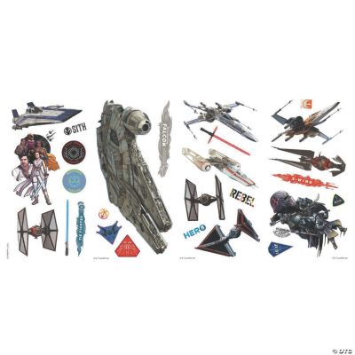 Star Wars Episode IX Galactic Peel & Stick Decals | Oriental Trading