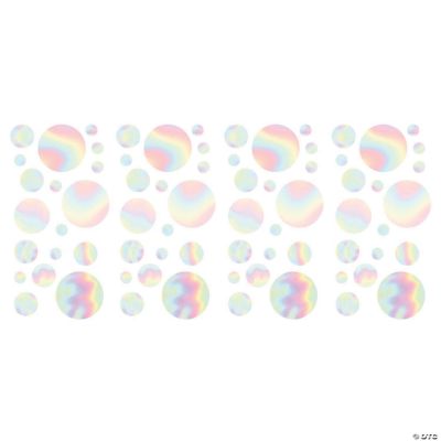 Holographic Circle Peel & Stick Wall Decals | Oriental Trading