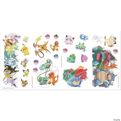 Pokemon Favorite Character Peel & Stick Decals | Oriental Trading