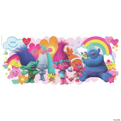 Trolls Movie Peel & Stick Giant Decals | Oriental Trading