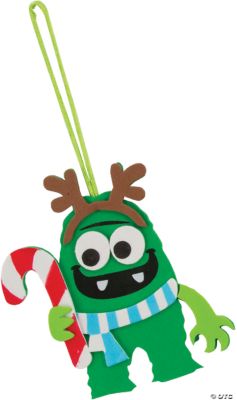 Christmas Monster Ornament Craft Kit - Makes 12