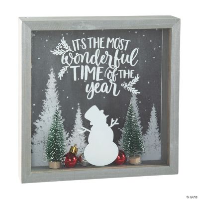 Winter Shadow Box Craft Kit - Makes 1