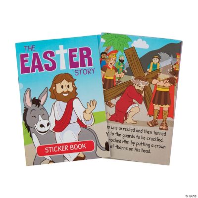 Colorful Religious Easter Story Sticker Books - 48 Pc. for Kids ...