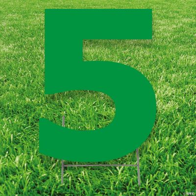 20" x 20" Number 5 Yard Signs | Oriental Trading