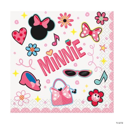 Disney's Minnie Mouse Beverage Napkins - 16 Pc. | Oriental Trading