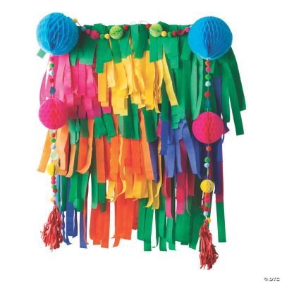 Boho Fiesta Streamer Backdrop Decoration Kit - 8 Pc.