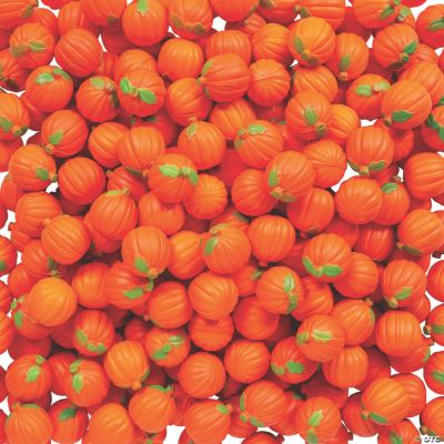 1 1/2" Bulk 144 Pc. Mini Pumpkin Foam Stress Toys
