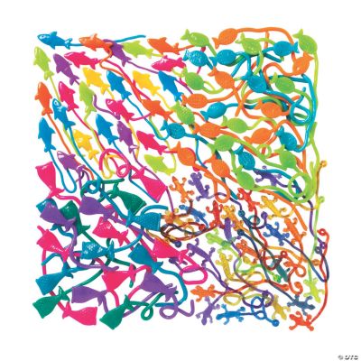 1 3/4" - 2" Bulk 288 Pc. Critters on a String Sticky Toy Assortment