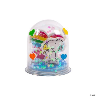 Peanuts® Snoopy & Woodstock Valentine's Day Glitter Snow Globe Craft ...