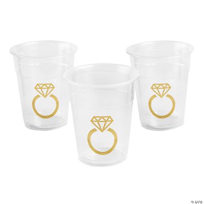 Diamond Ring Plastic Cups - 50 Ct. | Oriental Trading
