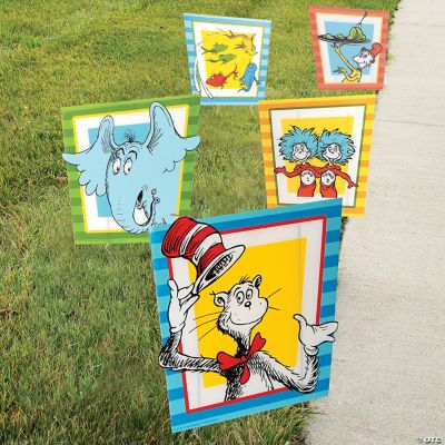 17" x 18 1/4" Dr. Seuss™ Sidewalk Yard Signs - 5 Pc. | Oriental Trading