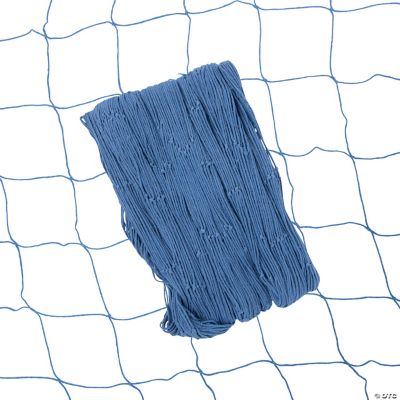 4 ft. x 14 ft. Blue Fish Net Cotton Wall Decoration | Oriental Trading