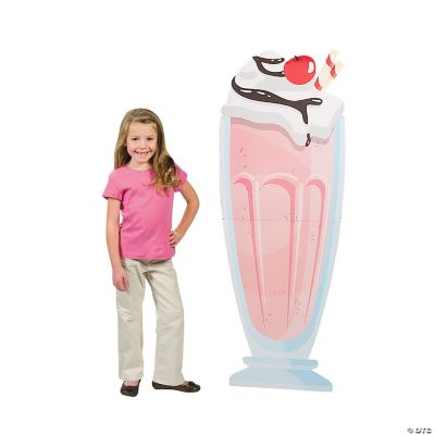 57" Milkshake Cardboard Cutout Stand-Up | Oriental Trading