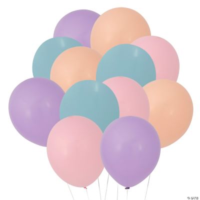 10" Candy Color Macaron Latex Balloon Assortment - 24 Pc. | Oriental ...